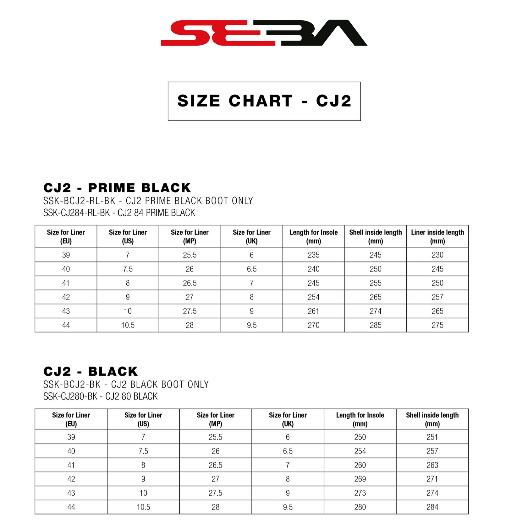 Seba CJ 2 Black boot 2020 - 43 - Thisissoul